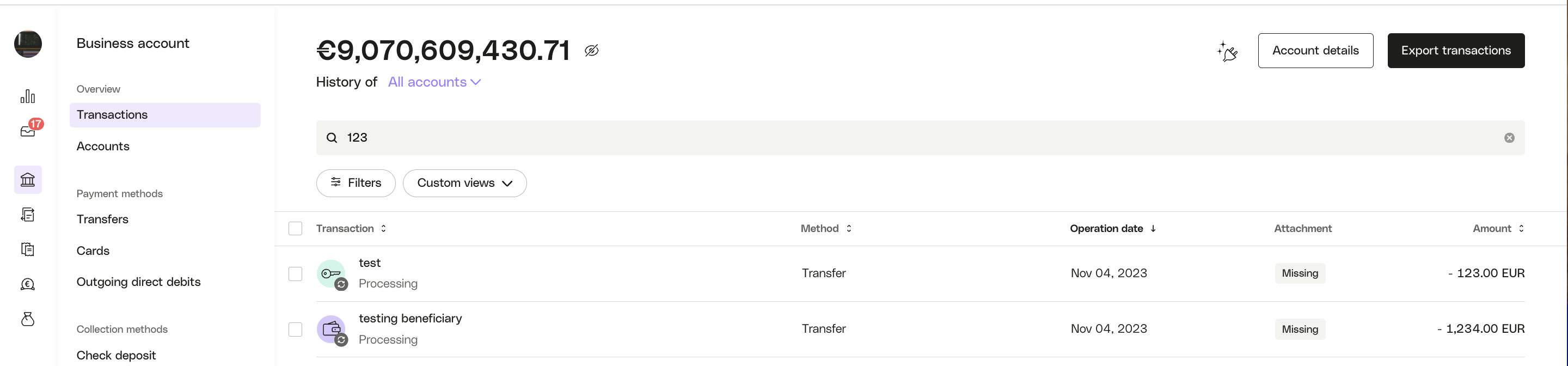 How to filter my transactions? – Help Center